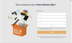 Temu Mystery Box V2 MultiGeo CC - Affiliate Program, CPA Offer - Affplus
